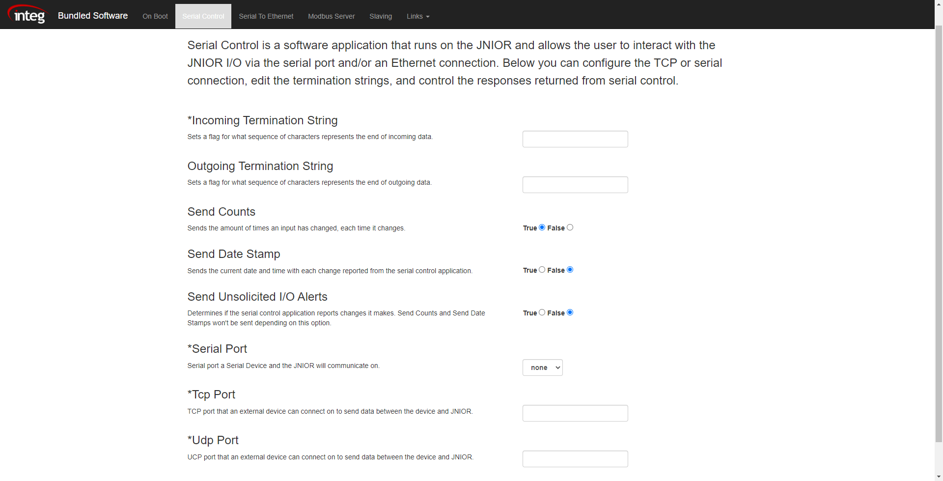 Web Pages for Bundled Software