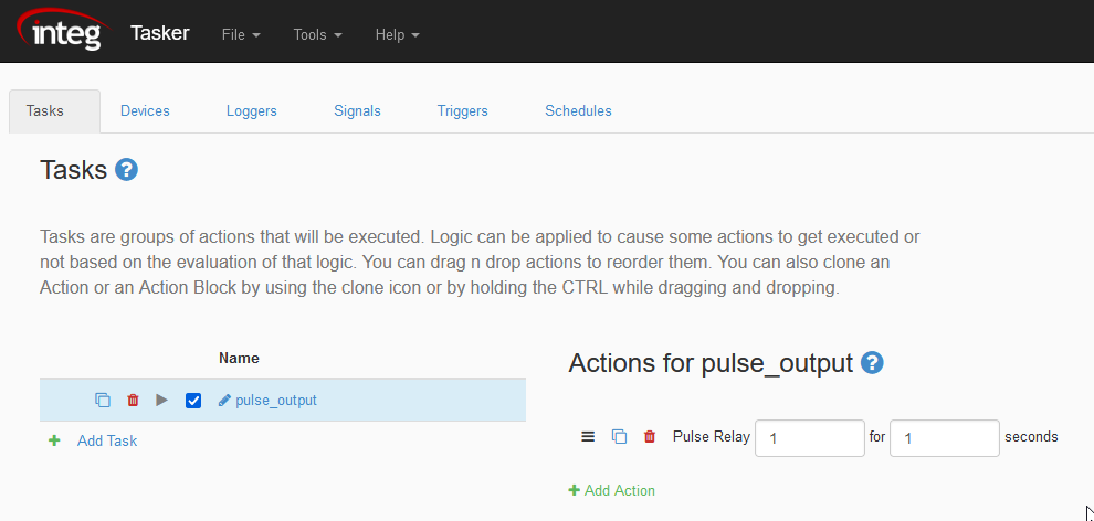 Pulse Output using Tasker