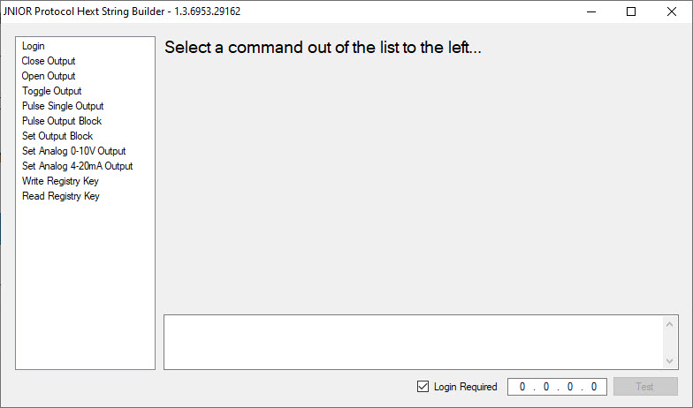 Create and Test JNIOR Protocol Commands In The JNIOR Support Tool