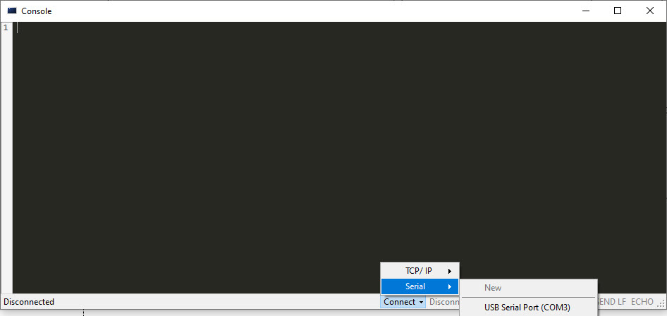 Accessing a JNIOR’s Command Line from the Support Tool