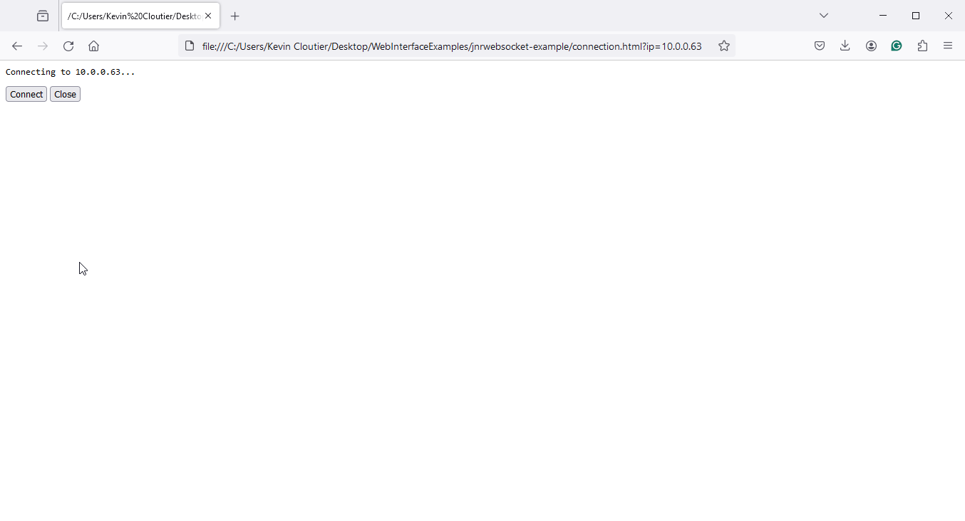 Jnrwebsocket Javascript Connection Example